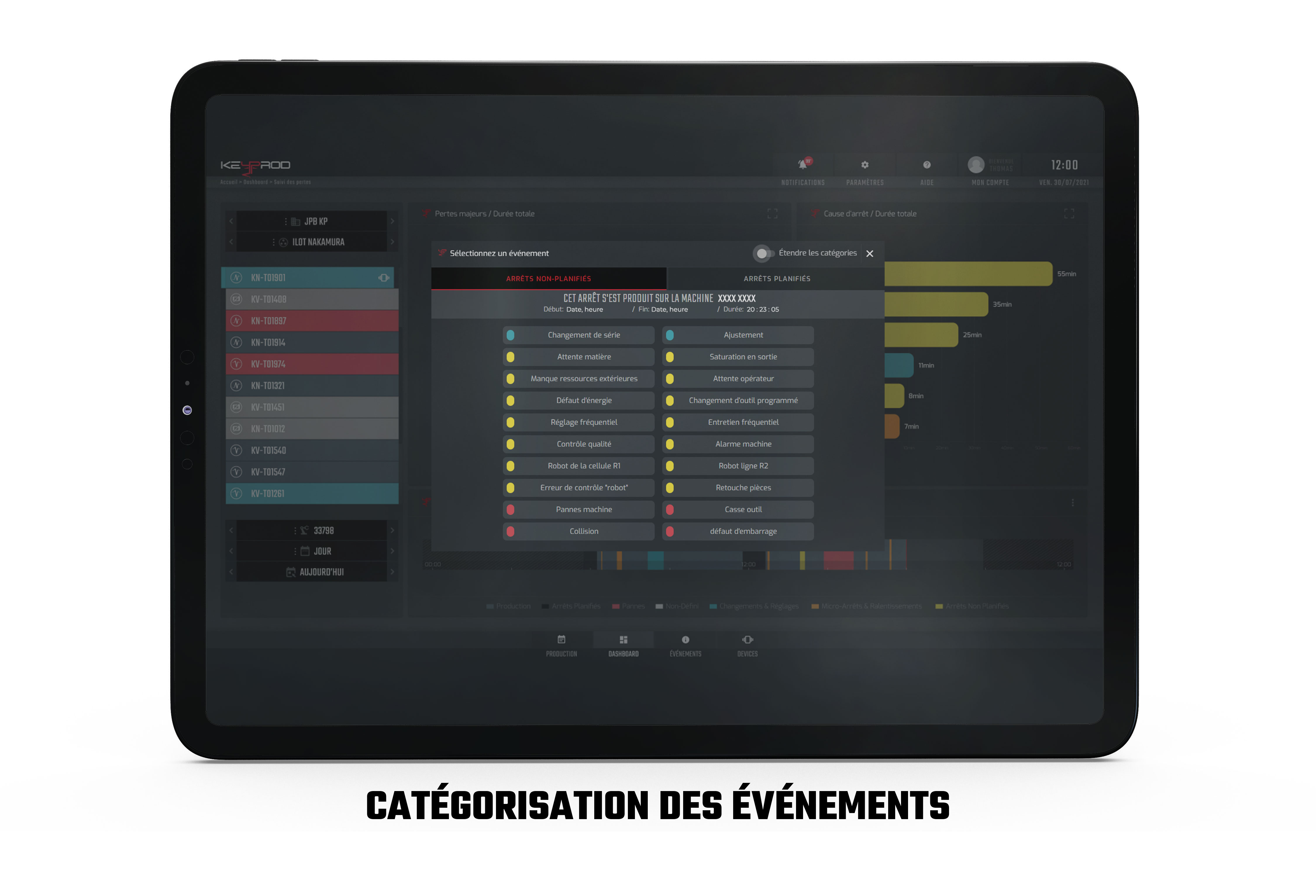 Application Keyprod | Suivi de production | Industrie 4.0